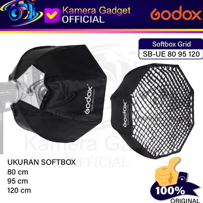 Jual GODOX SOFT BOX GRID SB-GUE 80CM 95CM 120CM OCTAGONAL SOFT BOX ...