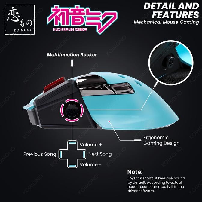 Jual TERMURAH - KOIMONO Hatsune Miku Wireless Gaming Mouse Official ...