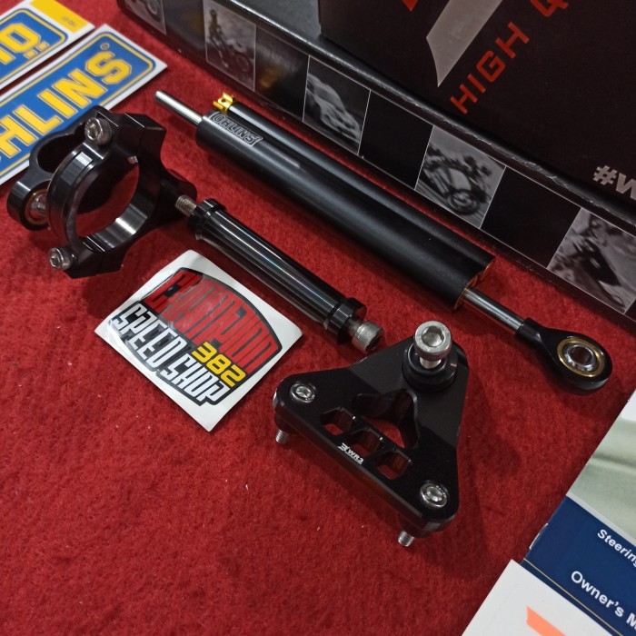 Jual Steering Damper OHLINS SD 007 Black Bracket WR3 CBR 250RR CBR250RR ...
