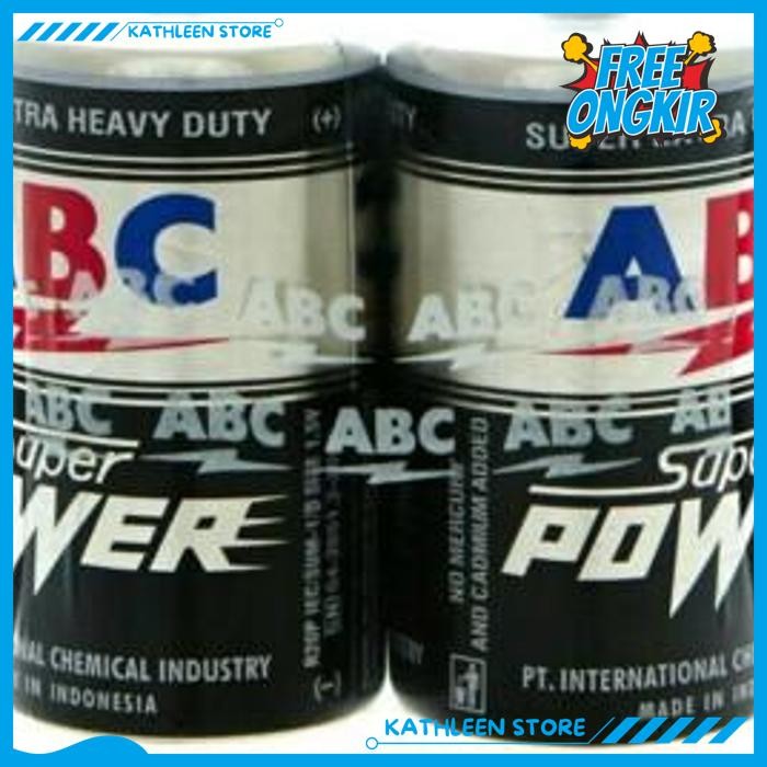 Jual BATRE ABC SUPER POWER SIZE JUMBO TYPE D UTK POMPA GALON SENTER ...