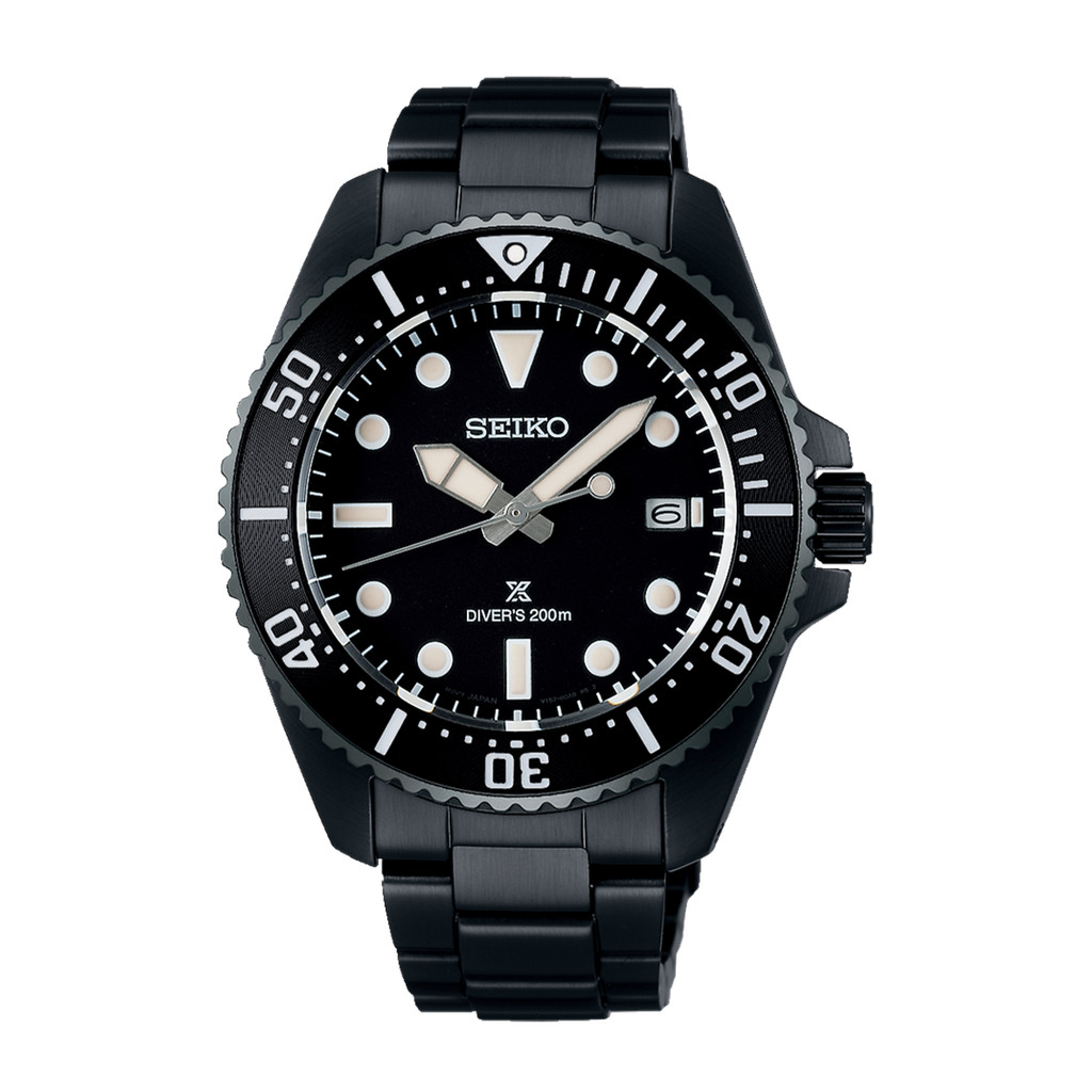 Jual Jam Tangan Pria SEIKO Prospex SNE599P1 Sea Solar Diver Black Dial ...