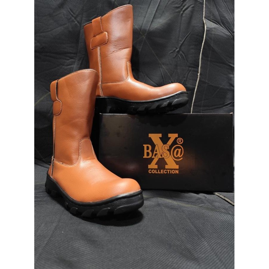 Jual SEPATU SAFETY KULIT SAPI ASLI UJUNG BESI GROSIR SEPATU LOADER ...