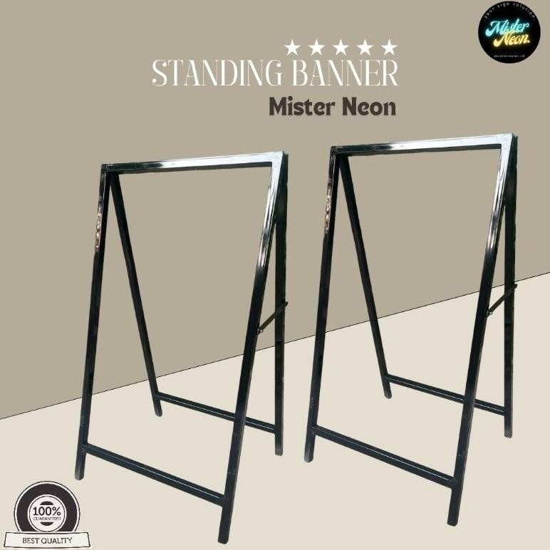 Jual READYYY>> STANDING BANNER/ STANDING BANNER LIPAT / TRIPOD BANNER ...