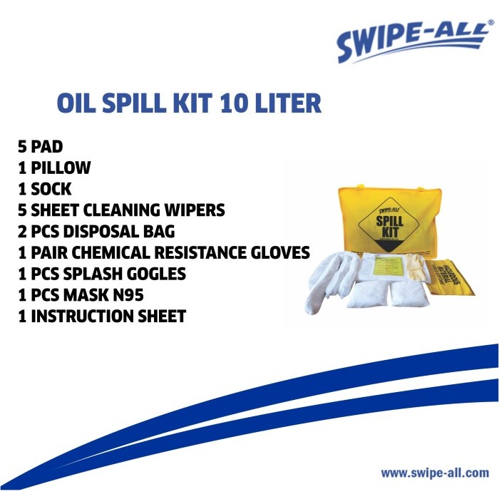 Jual Swipe-All Oil Spill Kit 10 Liter With Bag Harga Spesial!! | Shopee ...