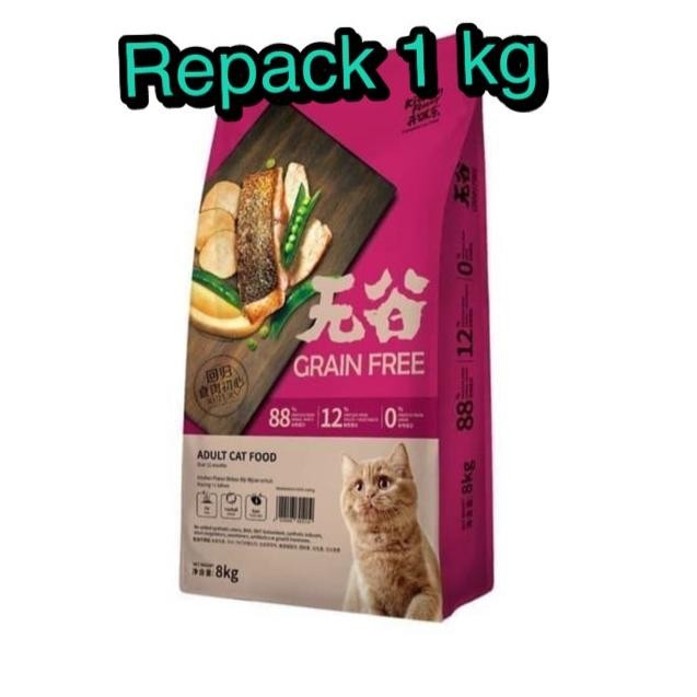 Jual Kitchen flavor adult cat food repack 1 kg | Shopee Indonesia