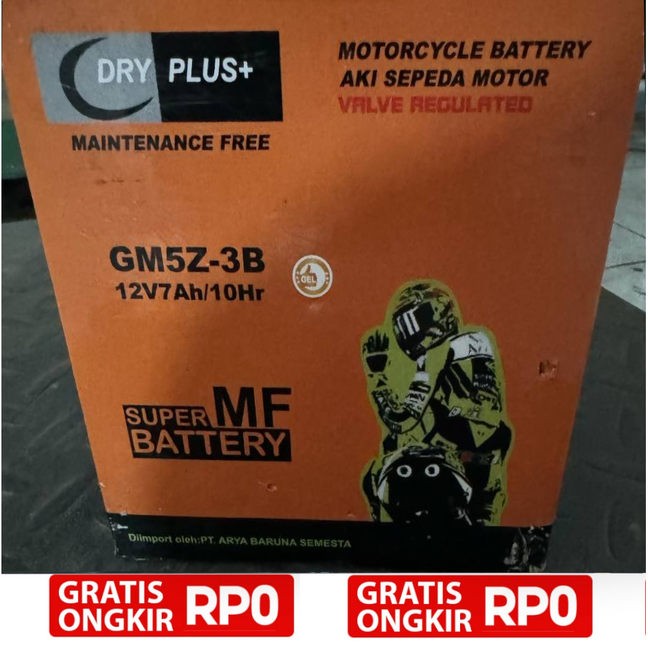 Jual Aki Motor Dry Plus GM5Z-3B / Original Asli 100% | Shopee Indonesia