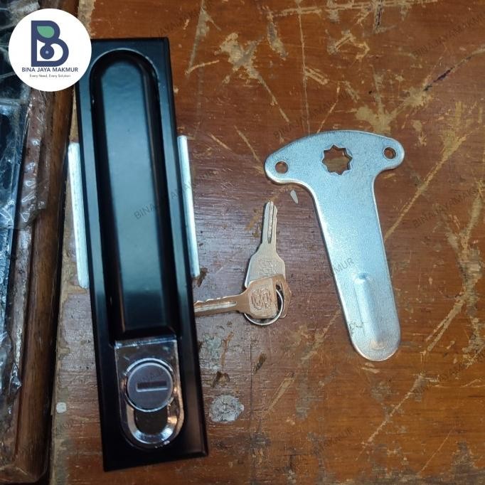 Jual KUNCI PANEL PUSH LOCK BESAR / KUNCI PUSH LOCK MS-490 HITAM 1011T ...