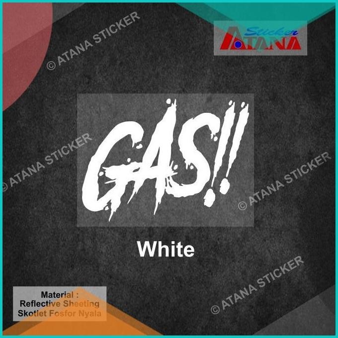 Jual Stiker Cutting Gas !! Gas!! Gass Gaspol Cipratan Cat Paint Blood ...