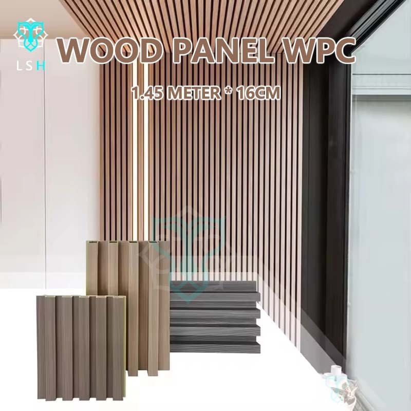 Jual KAYU [1,45 METER X 16 cm] Panel Dinding PVC/Panel Kayu WPC/Kisi ...