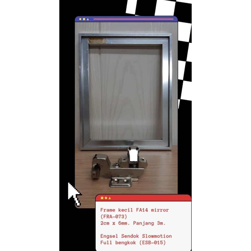 Jual Engsel Sendok Frame Slowmotion Fa21 Lemari Pintu Alumunium Kaca ...