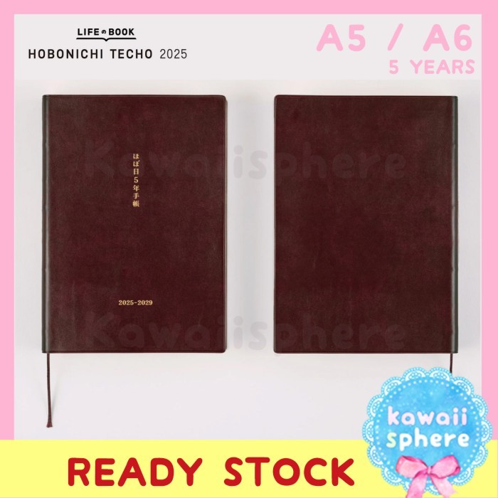 Jual Hobonichi 5-Year Techo Japanese Book (2025-2029) Size A5 / A6 ...