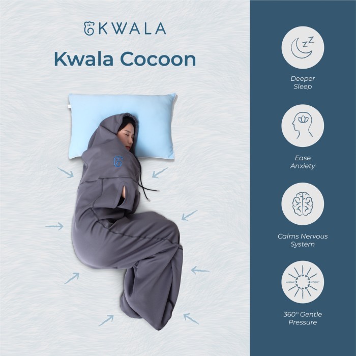 Jual Produk Ready Kwala Cocoon - Premium Hooded Adult Swaddles/Bedong ...