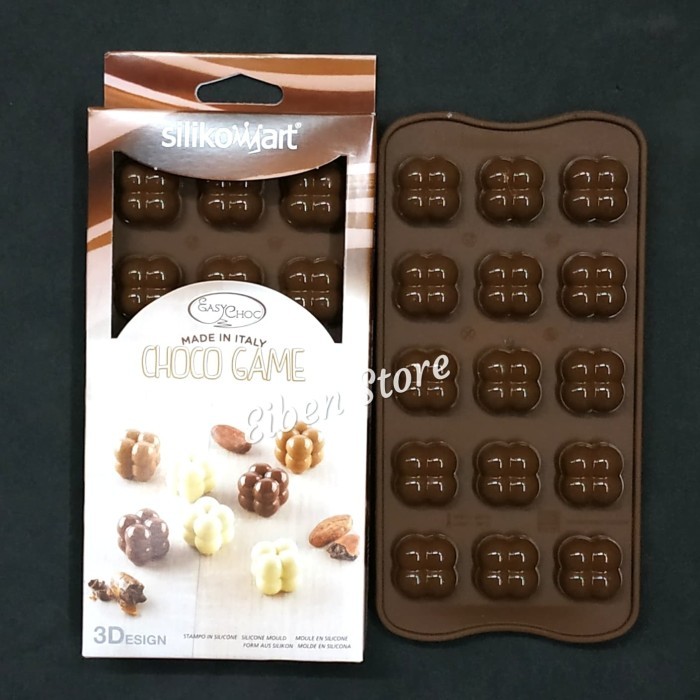 Jual Silikomart Sile EasyChoc Choco Game 3D 22x22 H 20mm | Shopee Indonesia