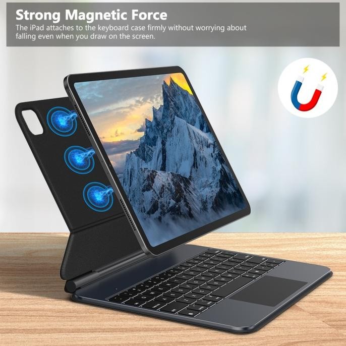 Jual Goojodoq 5Th Gen Pro Magic Keyboard Aluminium Body Pogo Pin ...