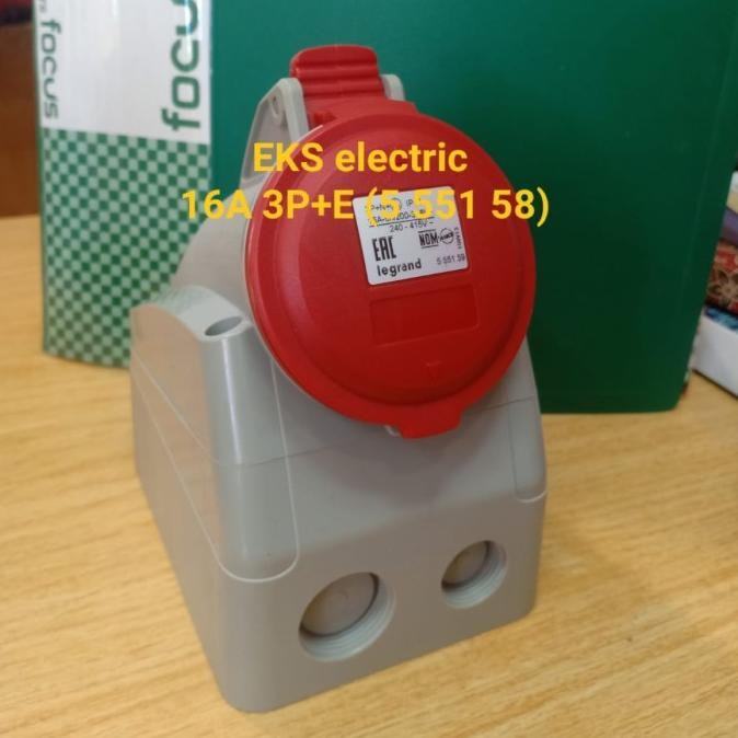 Jual Surface Mounting Socket Legrand 16A 4Pin 3P+E (Female) 3Phase !! Ready | Shopee Indonesia