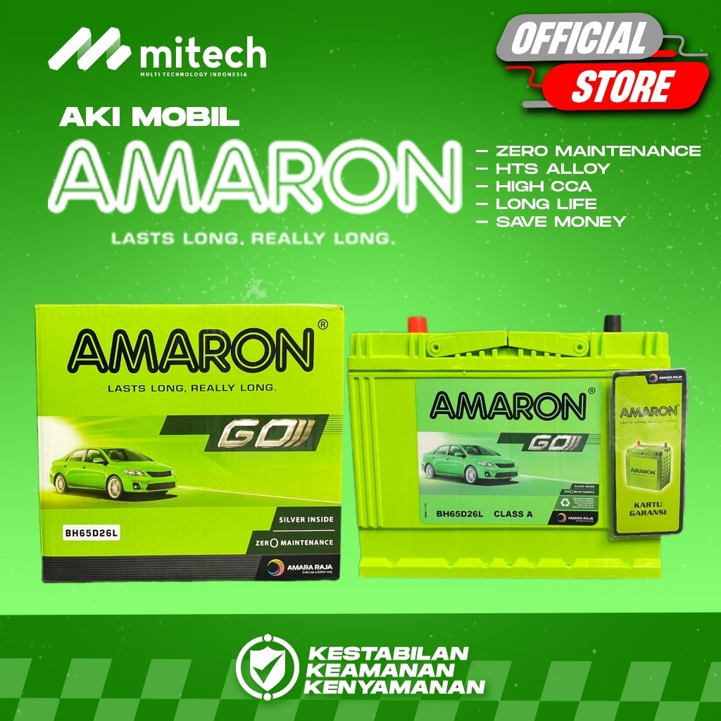 Jual Amaron GO Aki Kering Mobil Toyota Innova Bensin 65D26L / NS70L - 12V / 65Ah | Shopee Indonesia
