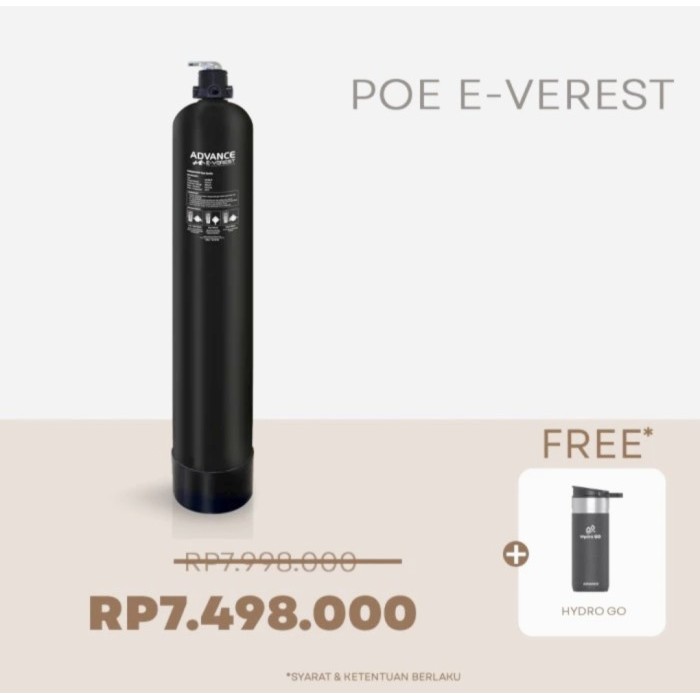 Jual POE EVEREST ADVANCE WATER FILTER | Shopee Indonesia