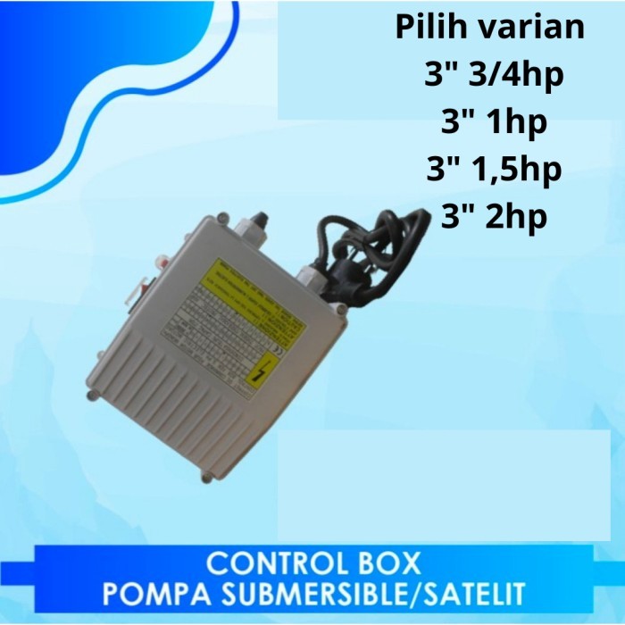 Jual Produk Unggulan] CONTROL BOX PANEL POMPA SUBMMERSIBLE 3 INCH 3/4hp ...
