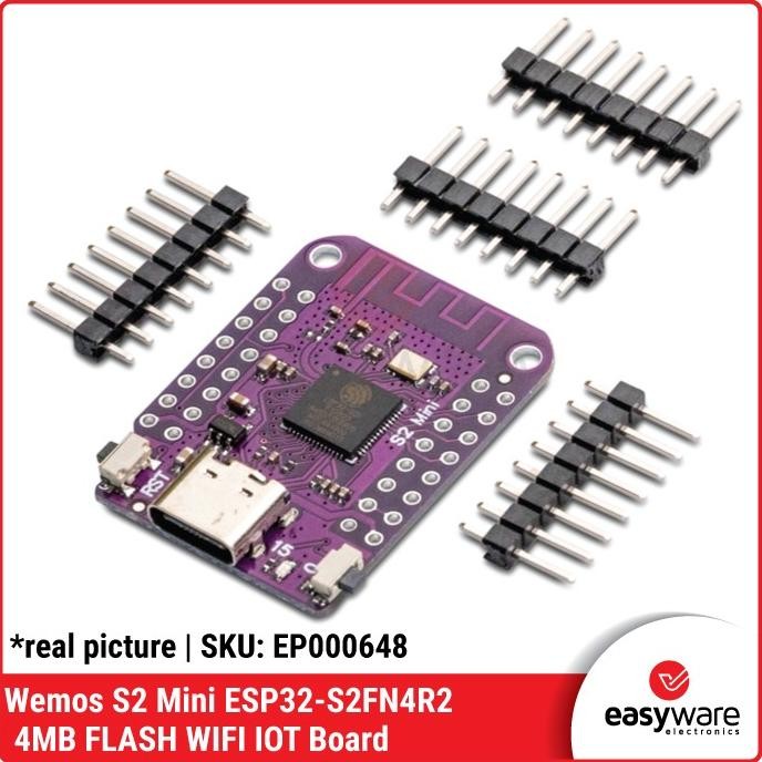 Jual Wemos S2 Mini Esp32-S2Fn4R2 4Mb Flash Wifi Board Esp32-S2 Micropython Restock! | Shopee ...