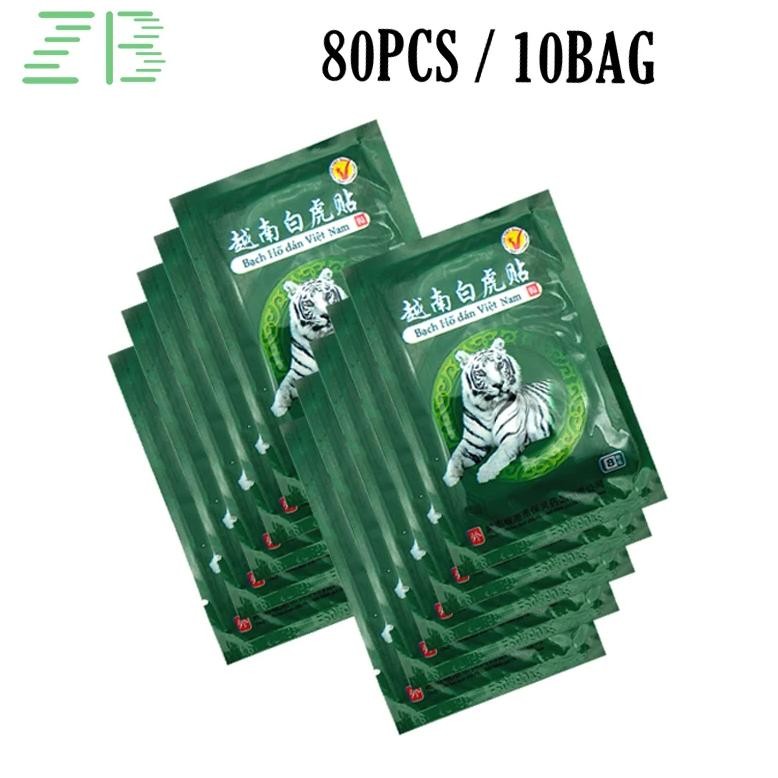 Jual 80pcs/10bags white tiger balm plaster soothing muscles medicated ...