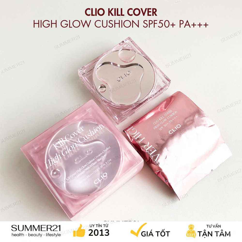 Jual Clio KILL COVER HIGH GLOW CUSHION SPF50+ PA+++ 14G*2EA (TERMASUK ...