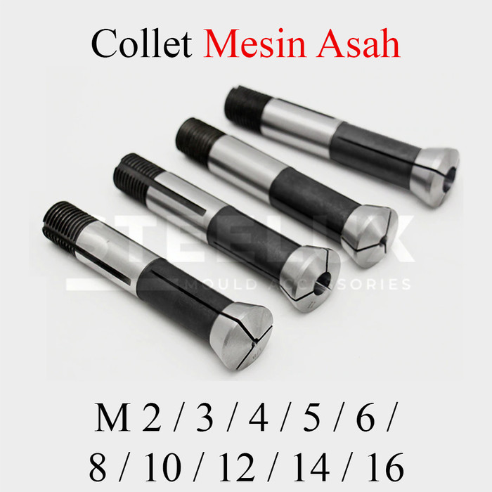 Jual Collet Mesin Asah M2/3/4/5/6/8/10/12/14/16 mm Sharpener Pencekam Chuck Bor As Jepit Cekam ...