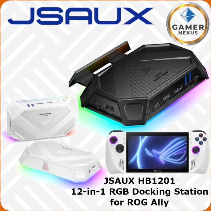 Jual JSAUX HB1201 12-in-1 RGB Docking Station for ROG Ally HUB Dock Station | Shopee Indonesia