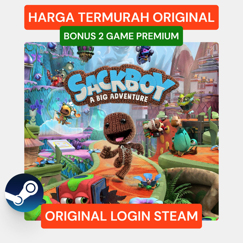 Jual Sackboy: A Big Adventure Full DLC - Game Steam Original PC Laptop - Bonus Game | Shopee ...