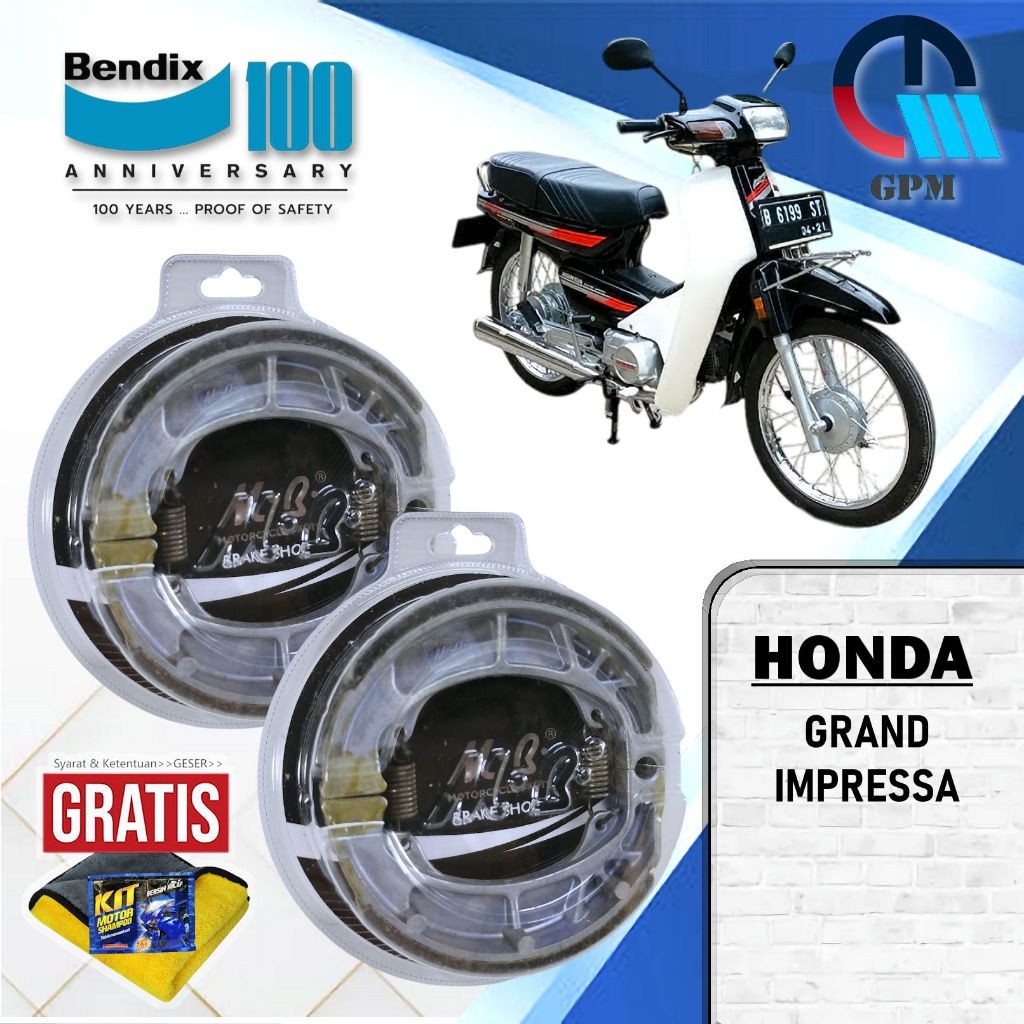 Jual Kampas rem Grand Impressa Karbu Honda Bendix Rem Depan dan Rem ...