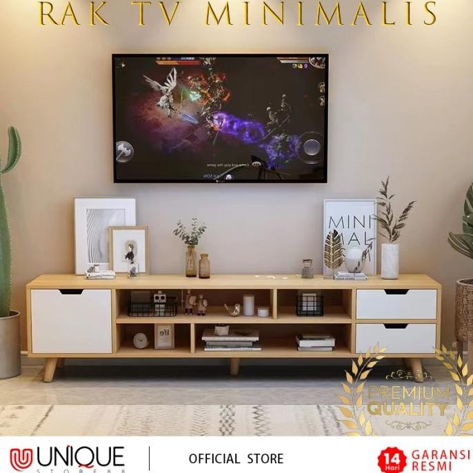 Jual Meja TV Minimalis Modern Jumbo Persegi Panjang Kualitas Premium G1A1 | Shopee Indonesia