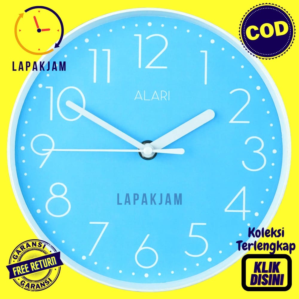 Jual Jam Dinding Quartz Minimalis TANPA KACA Hiasan Kamar Minimalis ...