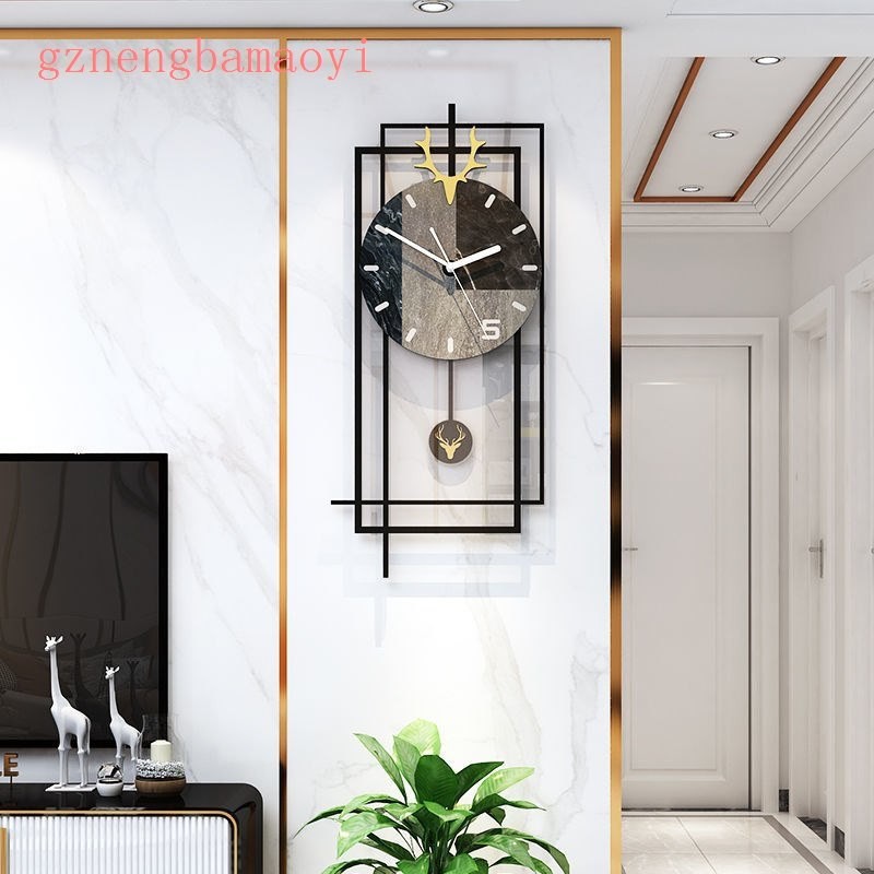 Jual Jam dinding Nordik ruang tamu rumah jam bisu modern minimalis dan ...