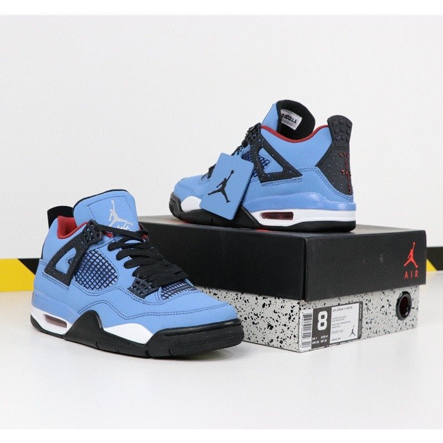 Jual Travis Scott Cactus Jack X Jordan Air Jordan 4 Sepatu Basket Retro ...