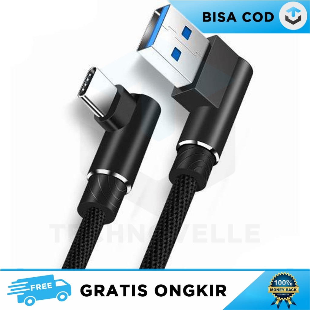 Jual KABEL CASAN TIPE C FAST CHARGING ANDROID PANJANG 3 METER BISA ...