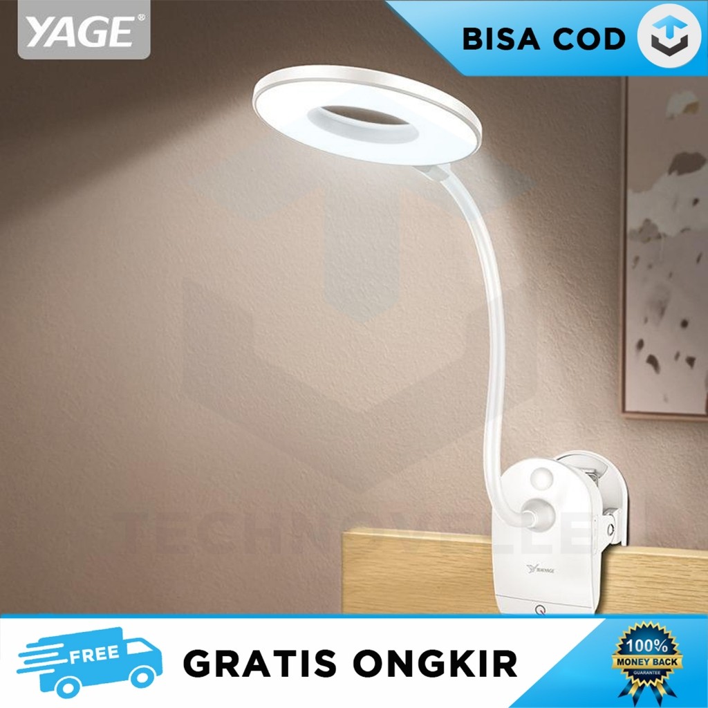 Jual LAMPU BACA LED JEPIT MEJA BELAJAR CLIP ADJUSTABLE TANGKAI ELASTIS ...