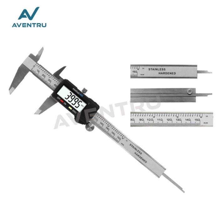 Jual NEW Jangka Sorong Sigmat Digital Vernier Caliper / Kaliper 150mm Stainless | Shopee Indonesia
