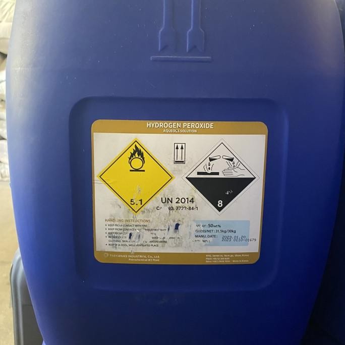 Jual H2O2 50% / Hydrogen Peroxide / Peroksida / H202 1 Jerigen (30 KG ...
