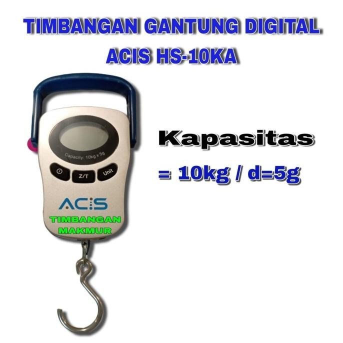 Jual Timbangan Gantung Digital ACIS HS-10KA Kapasitas 10kg x 5g | Shopee Indonesia