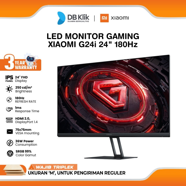 Jual XIAOMI Monitor G24I 24 Inch IPS FHD 180Hz 1ms AMD FreeSync HDR ...