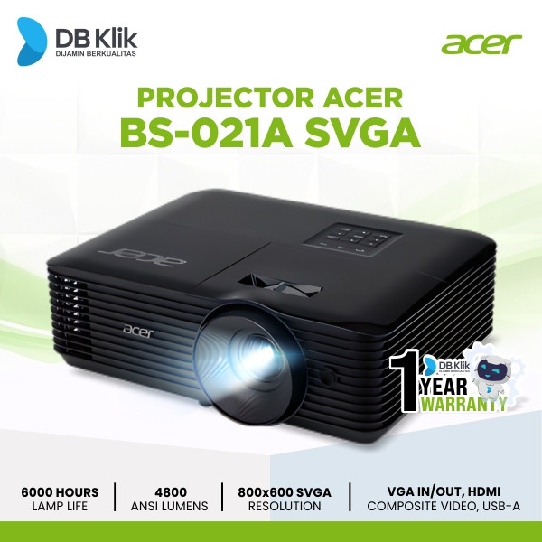 Jual Acer Projector Bs-021A Svga 4800 Ansi Lumens - Bs021A | Shopee ...