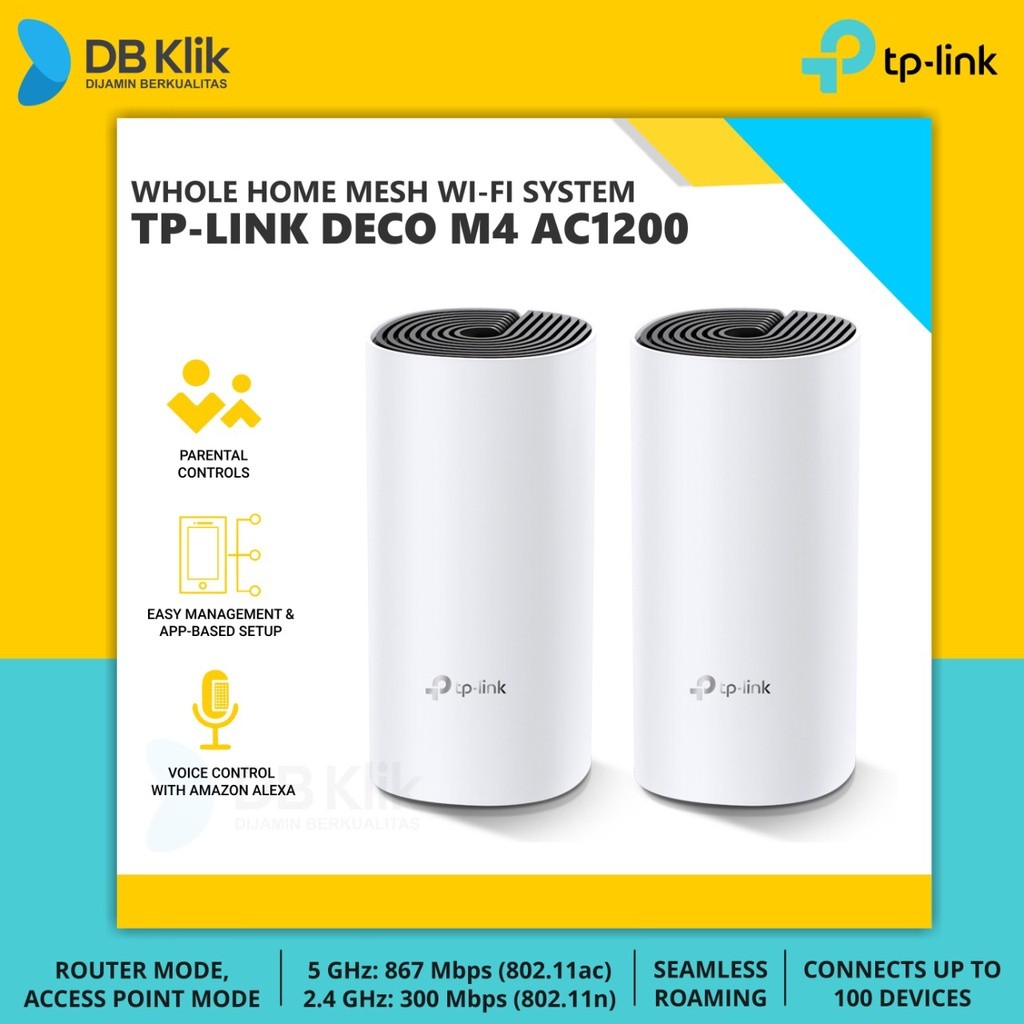 Jual Tp-Link Deco M4 Ac1200 Whole Home Mesh Wi-Fi System - Deco M4 2 ...