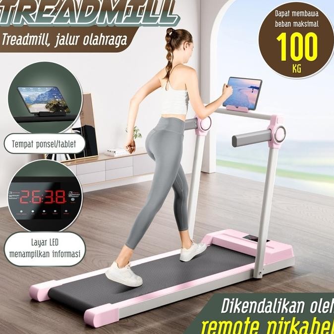 Jual TREADMILL ELEKTRIK TREADMIL LISTRIK WALKING PAD RUNNING PAD TM-200 ...