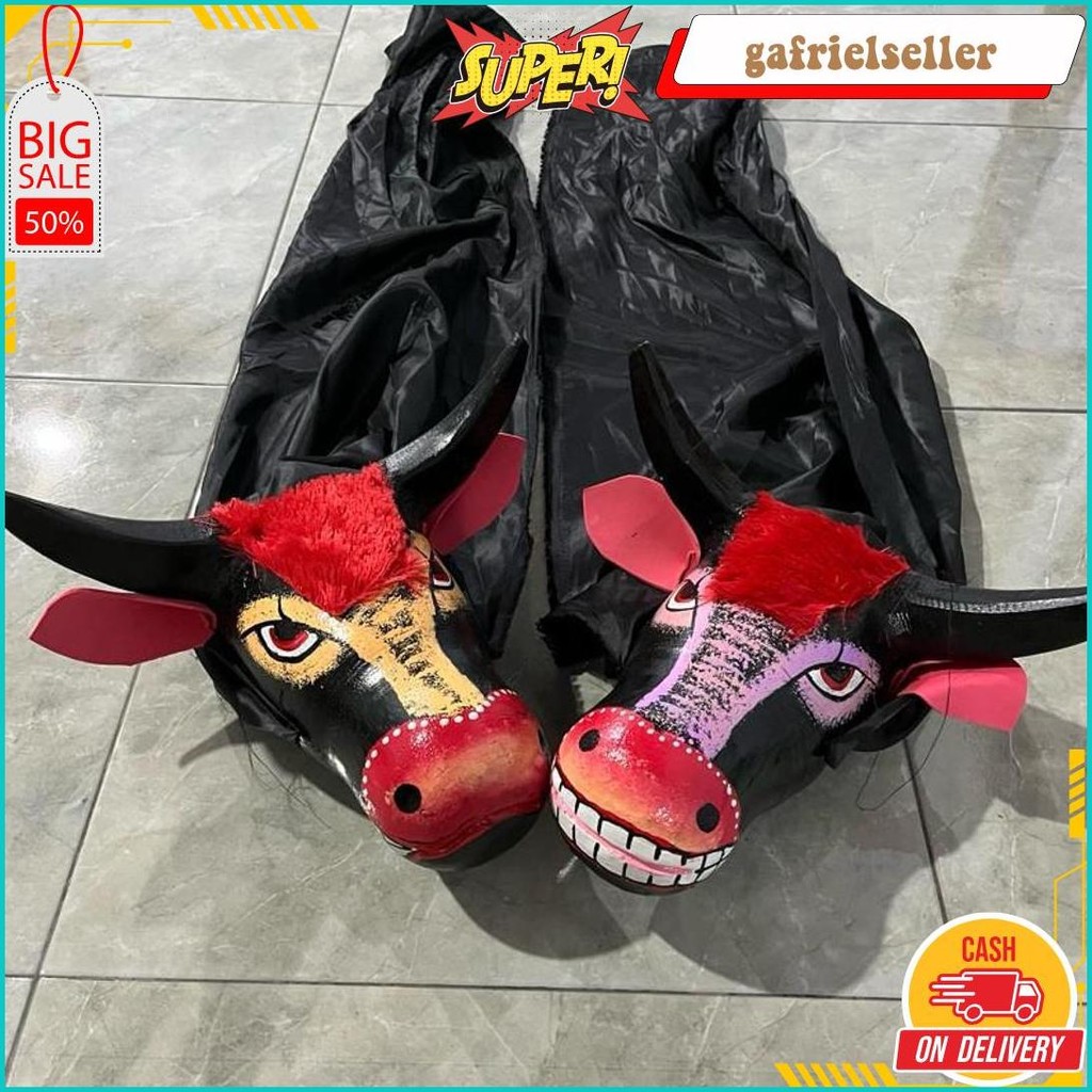 Jual Blm0 Bantengan Kayu Kain Panjang Anak Viral Original Produk ...