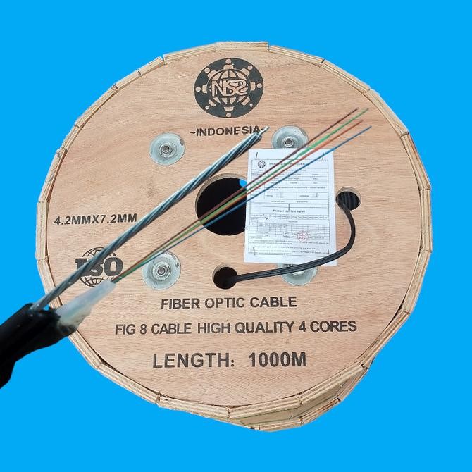 Jual KABEL DROPCORE 4 CORE FIG 8 1000M MERK FIBERTEKNO | Shopee Indonesia