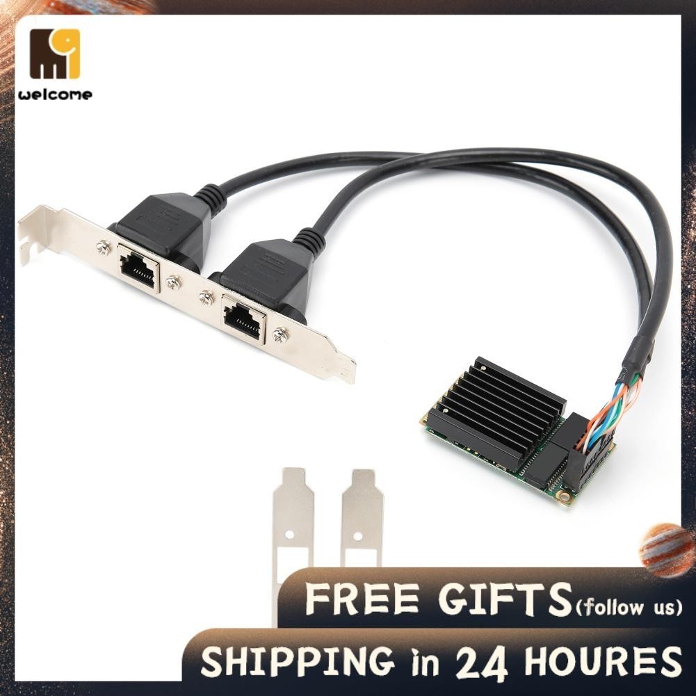Jual Welcomehome Mini PCI-E Adaptor Kartu Jaringan Ethernet Port Ganda ...