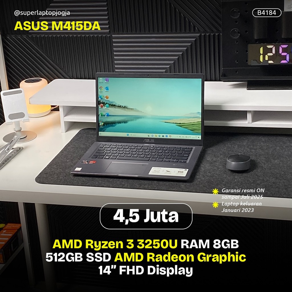 Jual ASUS M415DA amd ryzen 3 3250u ram 8gb ssd 512gb garansi resmi ...