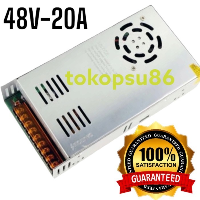 Jual Switching Power Supply Psu 48V 20A High Quality 48 Volt 20 Ampere Fan | Shopee Indonesia