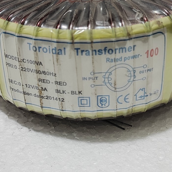 Jual Trafo Toroid 12V 8,3Amper Mantab | Shopee Indonesia