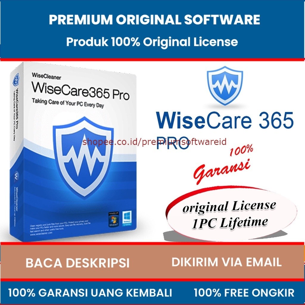 Jual WiseCare 365 PRO V.6.1.4 Lisensi Original Full Version Lifetime | Shopee Indonesia