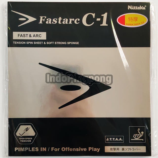 Jual Nittaku Fastarc C-1 ~ Rubber Karet Fast Arc C1 | Shopee Indonesia